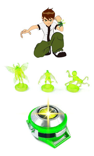 Super Hero Ben 10 Watch with Lights, Sound, and 3 Aliens