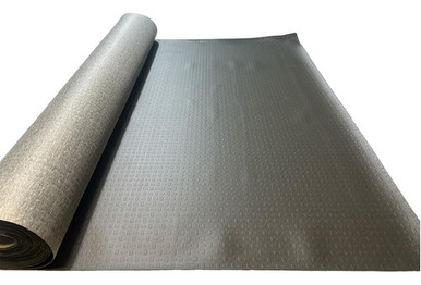 Lomas Metal PVC Similar Eva Rubber Grey 1.50m Wide x 2 Meters Long