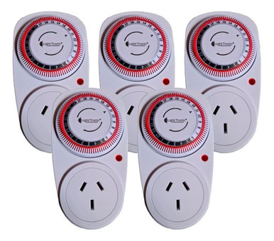 Light Tronic Programmable Plug-in Timer 10amp Pack of 5