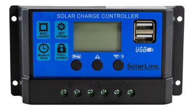 SolarLine Charge Controller 12V 24V 20 Amper USB for Solar Panels