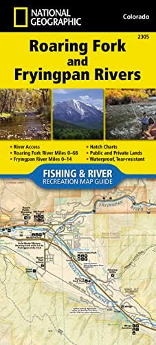 National Geographic Maps Roaring Fork and Fryingpan Rivers Map (Fishing ...