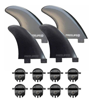 Freelife Combo Quillas y Tapones Quad FCS Tabla de Surf
