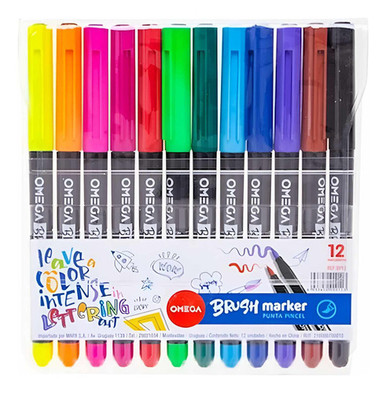 Omega Brush Markers Set of 12