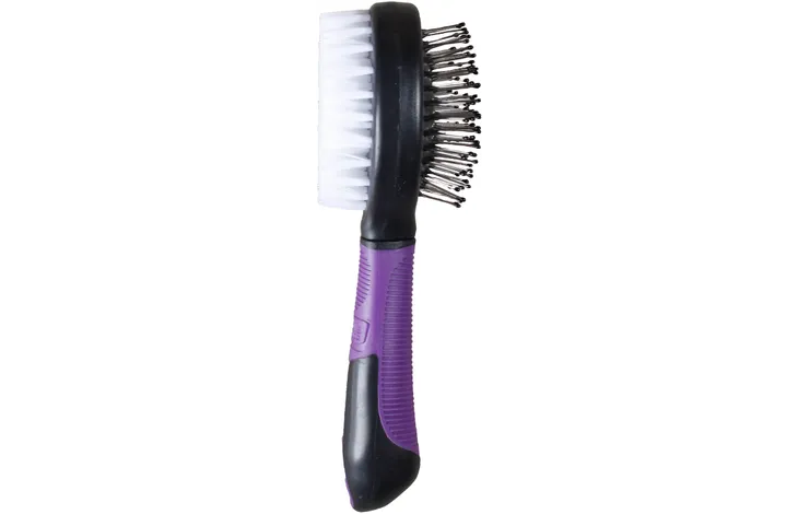 Flamingo 2-in-1 Bristle & Pin Brush (Small) - Pet World