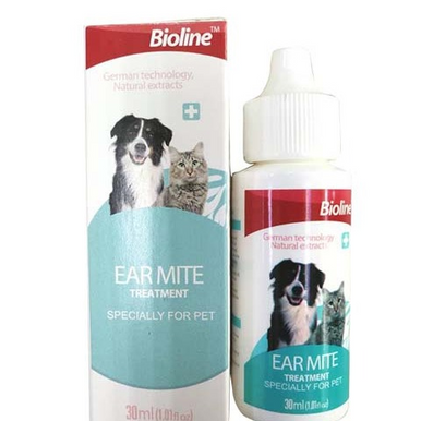 BIOLINE EAR MITE TREATMENT 30ML - Pet World