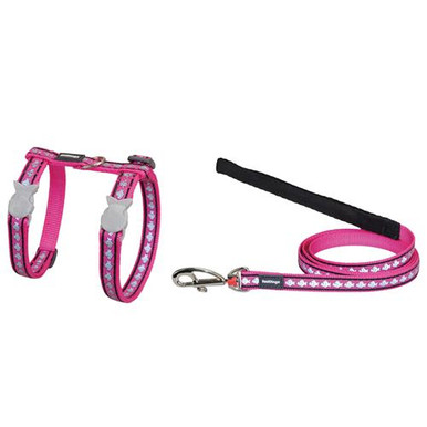 CAT HARNESS LEAD COMBO HOT PINK - Pet World