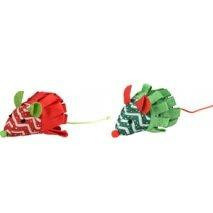 CHRISTMAS CT PLUSH FLIP MOUSE 10CM ASS - Pet World