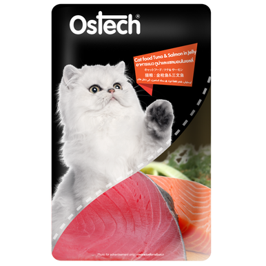 Ostech Cat Food-Tuna & Salmon in Jelly (80 g) - Pet World