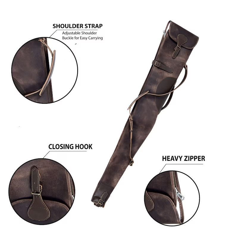 Genuine Leather Shotgun Case | Gun Slip Case