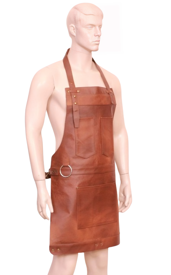 Handcrafted leather aprons for woodworking