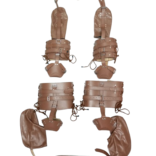 Leather Arm & Leg Binder | BDSM Leather Pet Crawler