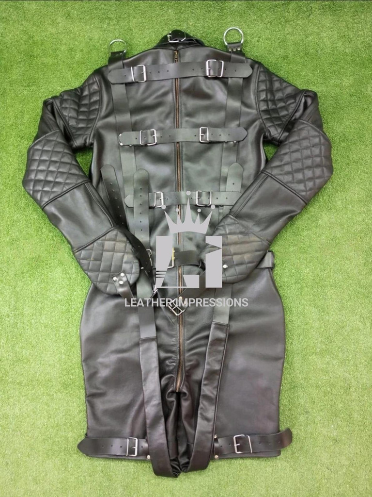 Leather Straitjacket with Hanging Straps