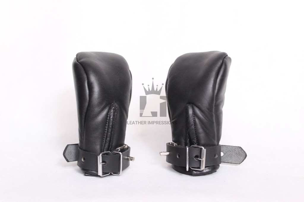 Leather Bondage Mitts | BDSM Restraints