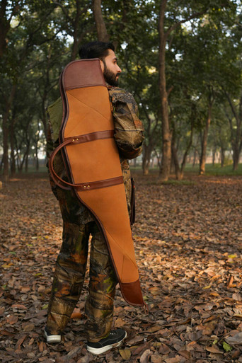 Genuine Leather Canvas Rifle Case – Order Now