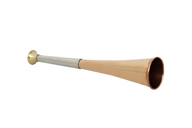 Copper Fox Hunting Horn with Brass Mouthpiece - Shop Now!