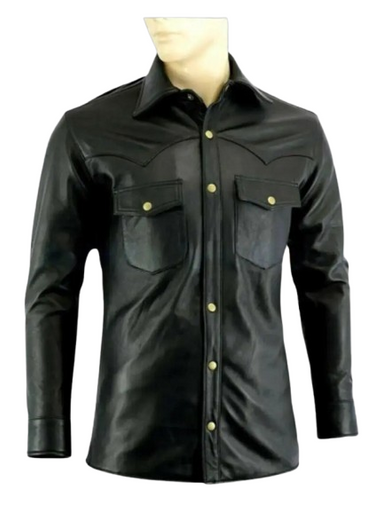 Genuine Long Sleeve Leather Shirt - Buy Now!