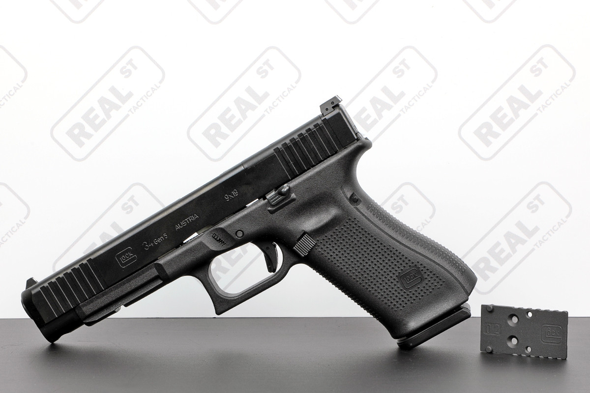 Glock 34 G34 MOS Gen5 9mm Competition Optic Ready Pistol 17rd Black ...