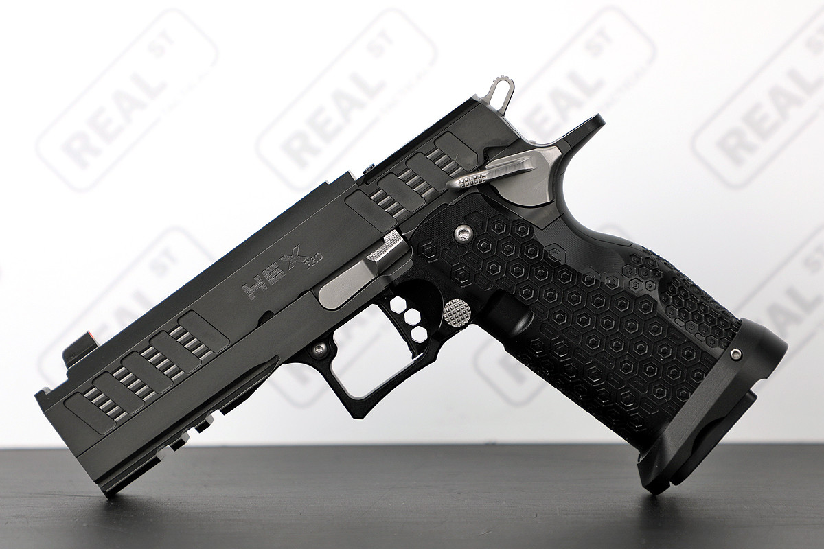 Jacob Grey HEX PRO Ported 4.6" Double Stack 1911 Pistol 9mm BLACK