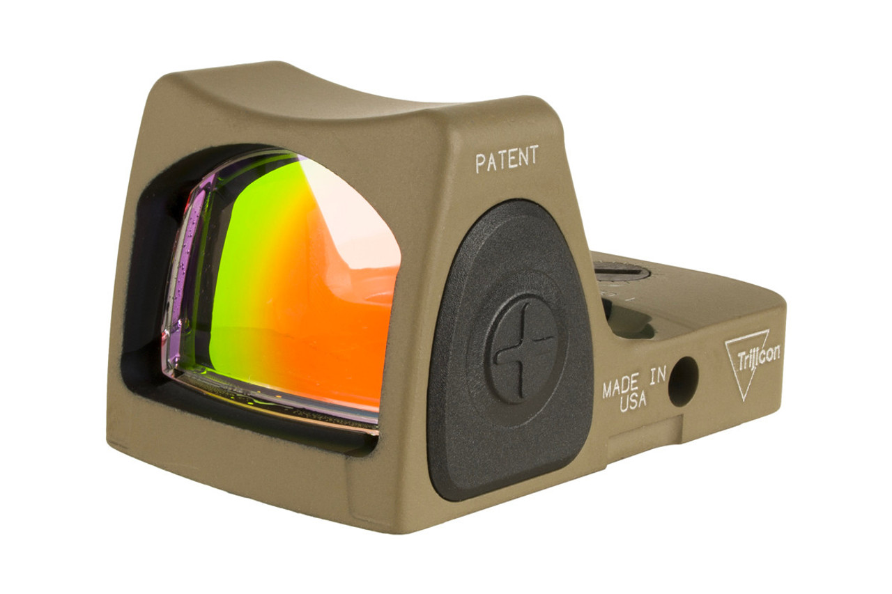 Trijicon Type 2 RMR Red Dot Sight 3.25 MOA Dot Flat Dark Earth FDE Adjustable LED