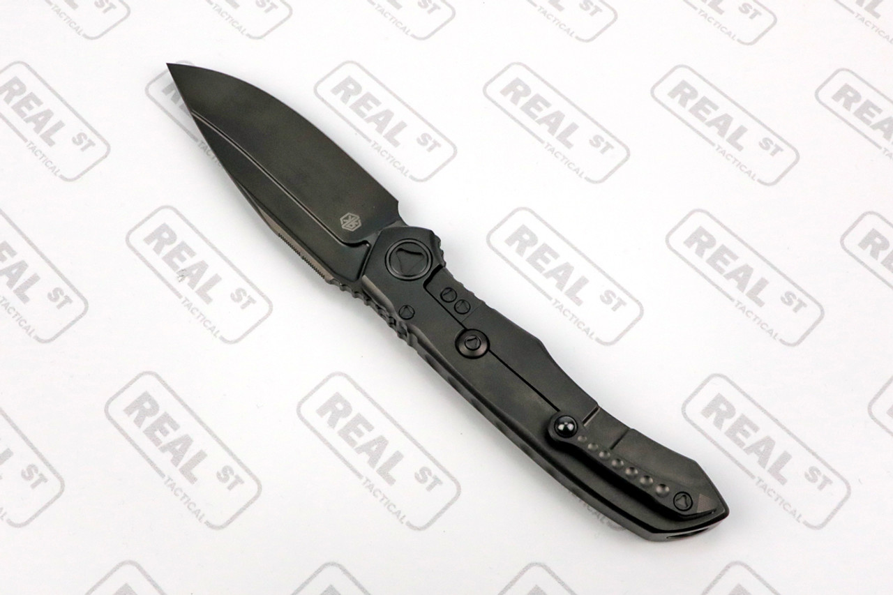 Microtech Anax Dlc Black Se Single Edge Blade Manual Folding Knife