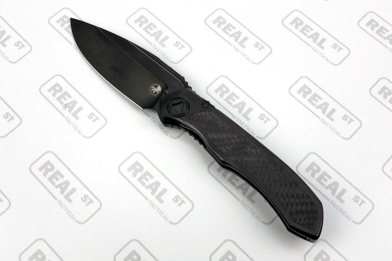 Microtech Anax Dlc Black Se Single Edge Blade Manual Folding Knife