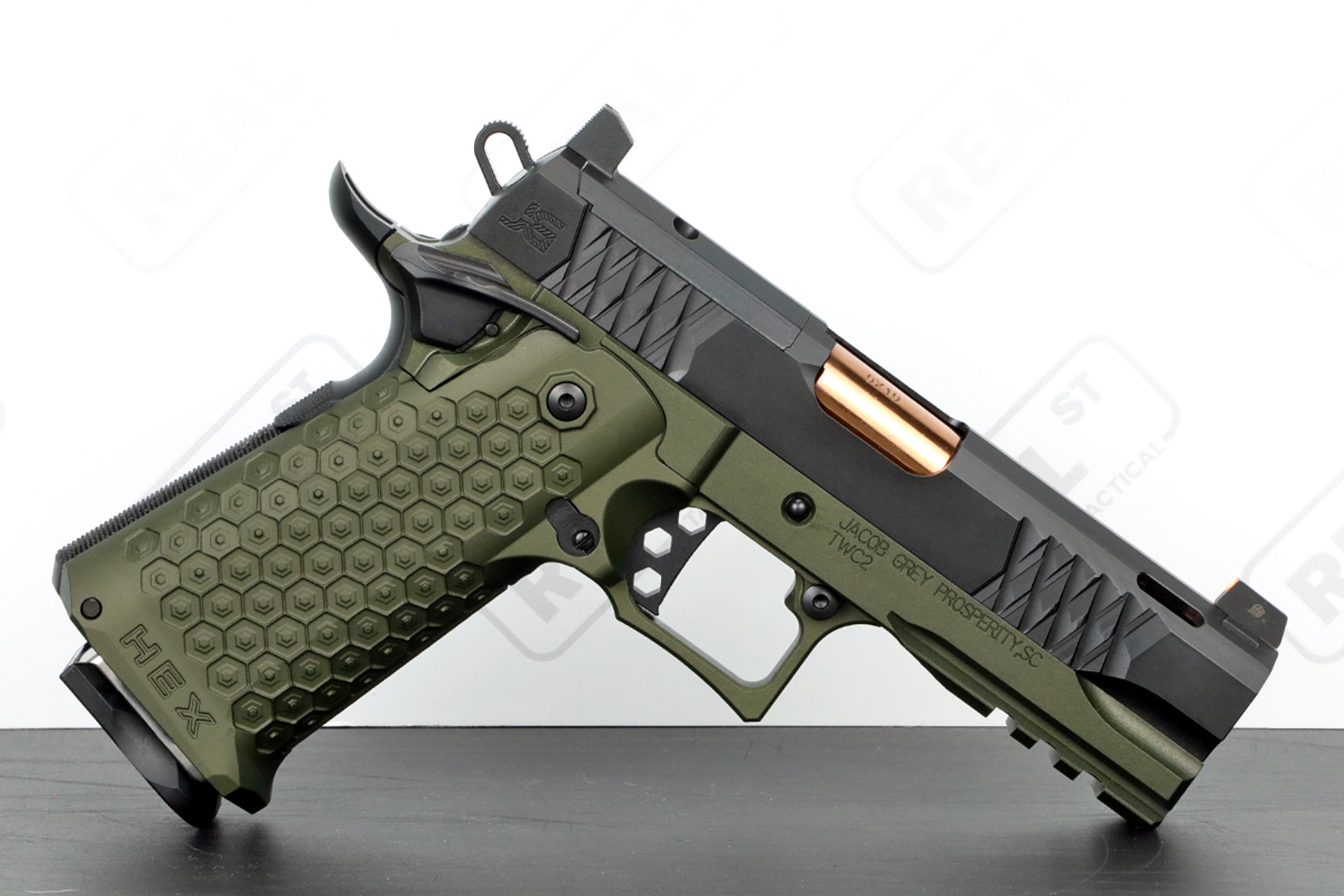 Jacob Grey TWC HEX Ported 4.25" Double Stack 1911 Pistol 9mm BLACK