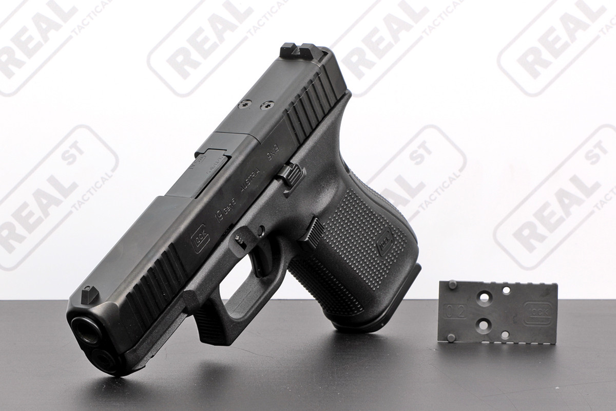 Glock 19 G19 MOS Gen5 9mm Compact Optic Ready Pistol 15rd Black