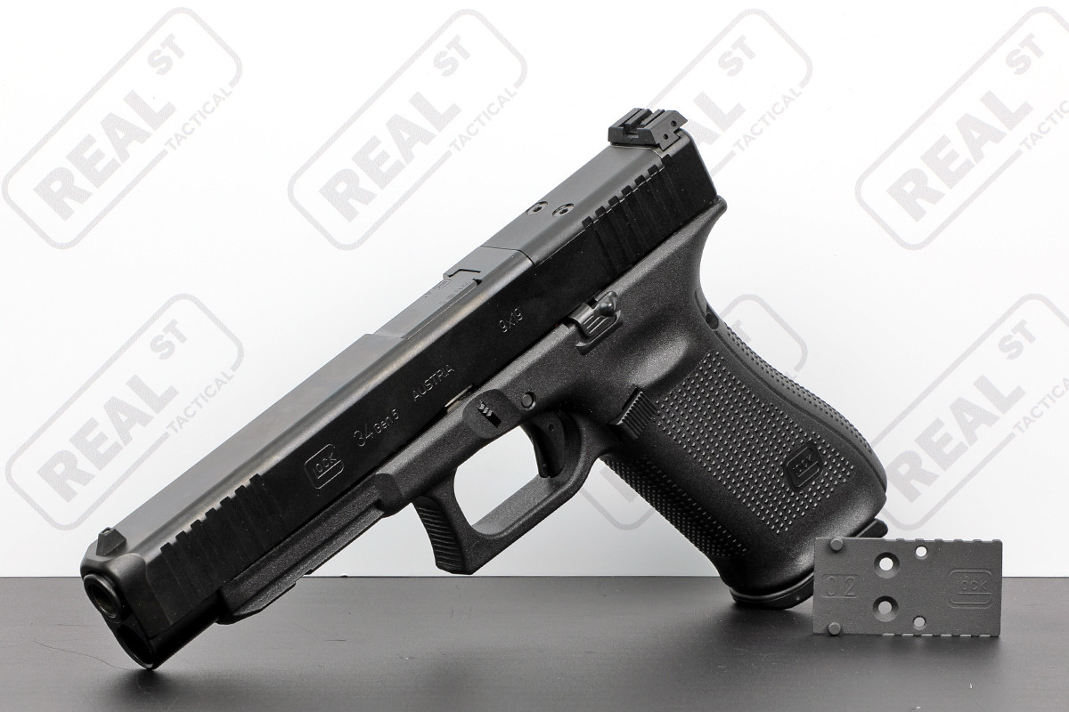 Glock 34 G34 MOS Gen5 9mm Competition Optic Ready Pistol 17rd Black ...