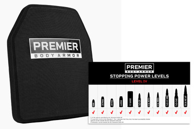Premier Body Armor Fortis IV Level 4 RF3 Single Curve Armor Plate