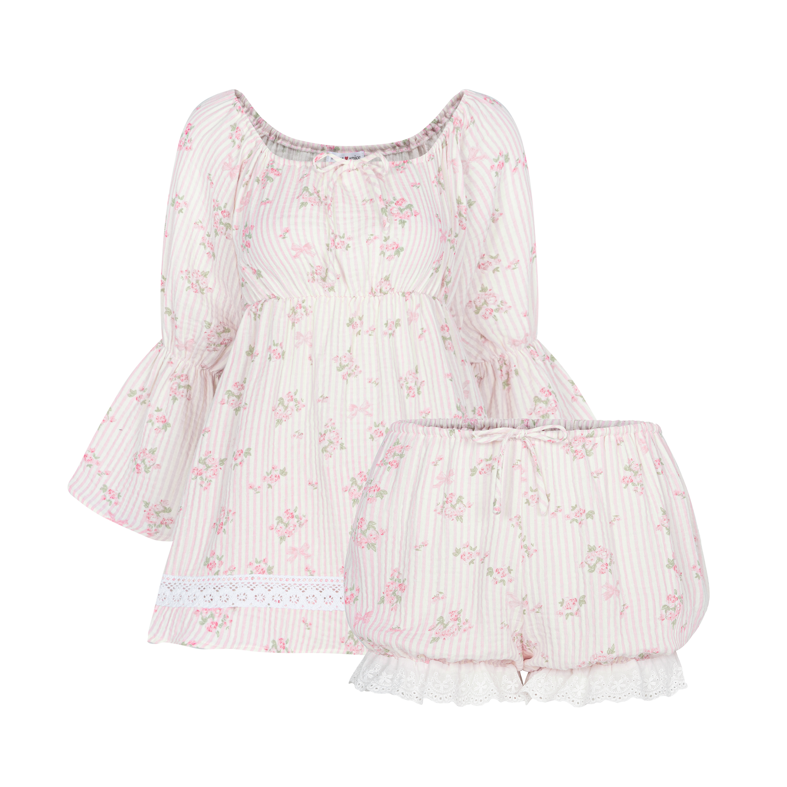 Rosaline Babydoll Sleepset | Sugar ♥︎ Spice
