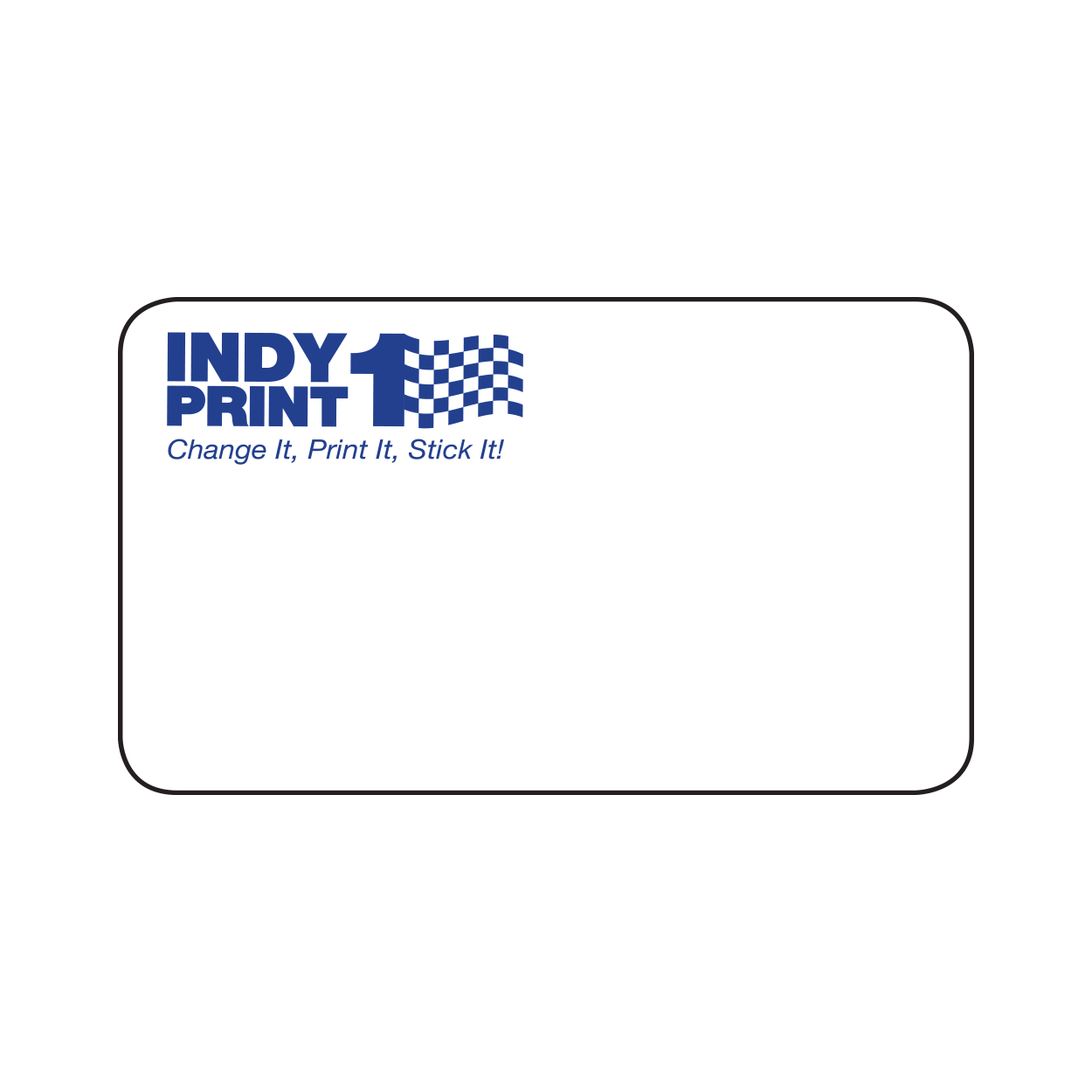 INDY Print PRO – Custom One Color Service Reminder Label – Blue (1,000 ...