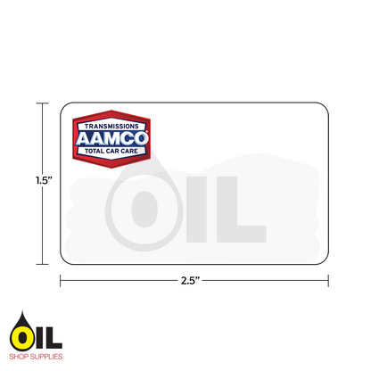 INDY Print PRO - Stock Service Reminder Label - AAMCO - Oil Shop Supplies