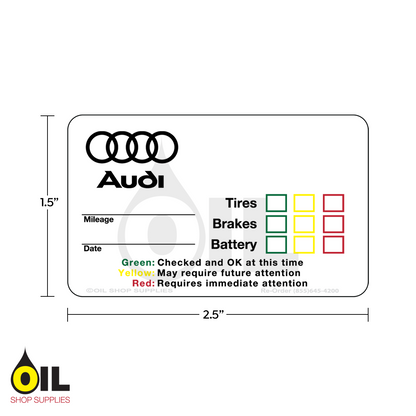 Indy Print Tbb - Stock Service Reminder Label - Audi