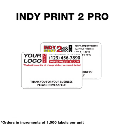 Indy Print 2 PRO - Custom Service Reminder Stickers (1,000 Labels ...