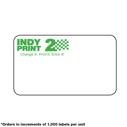 INDY Print PRO – Custom One Color Service Reminder Label – Green (1,000 ...