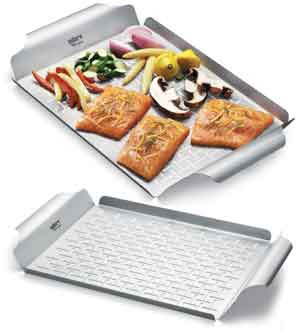 Weber 6435 Stainless Steel Grilling Pan - Bar-B-Que.com