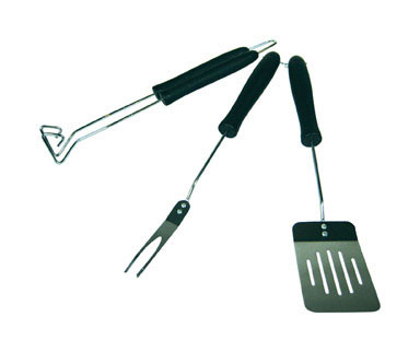 Grill Mark Stainless Steel Blue Grill Tool Set 3 pc - Bar-B-Que.com