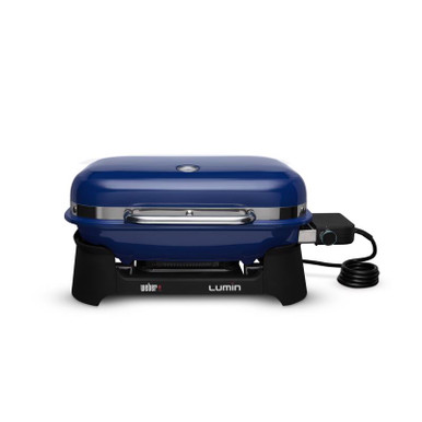 Weber Lumin Electric Grill Deep Ocean Blue - Bar-B-Que.com