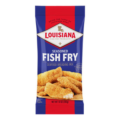 Louisiana Fish Fry Seasoned Fish Fry Seasoning 10 oz - Bar-B-Que.com