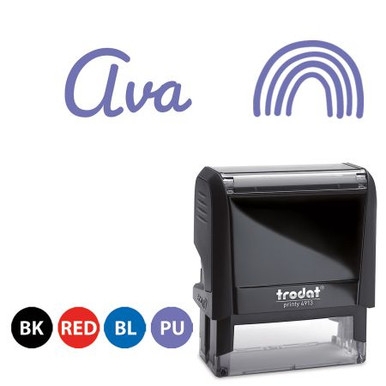 Order Today! Rainbow Self-Inking Stamp - 4 Colors