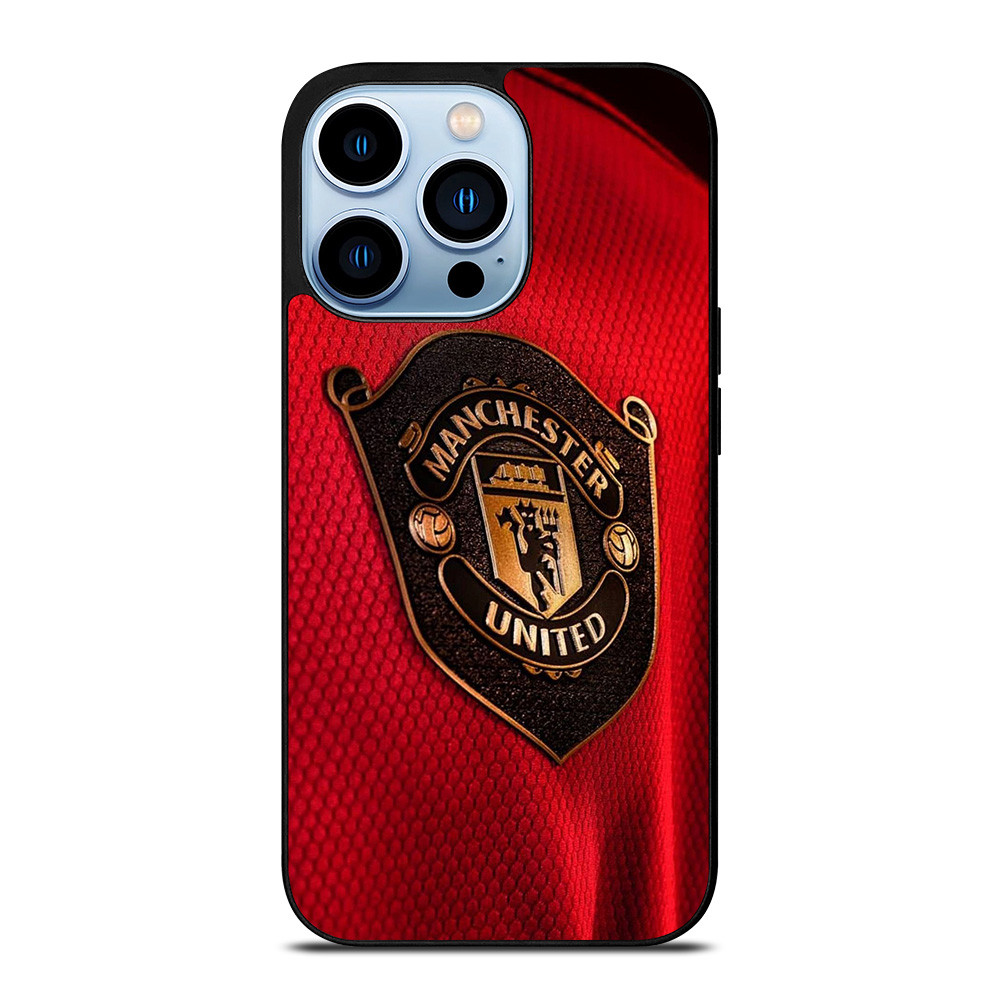 MANCHESTER UNITED LOGO JERSEY iPhone 13 Pro Max Case
