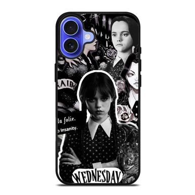 WEDNESDAY ADDAMS MOVIES COLLAGE iPhone 16 Case