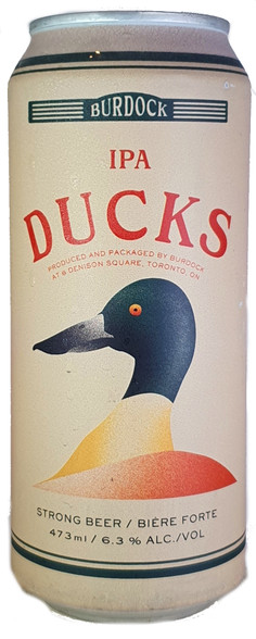 Burdock Ducks IPA 473mL ABV 6.3% | Canada Craft Beer