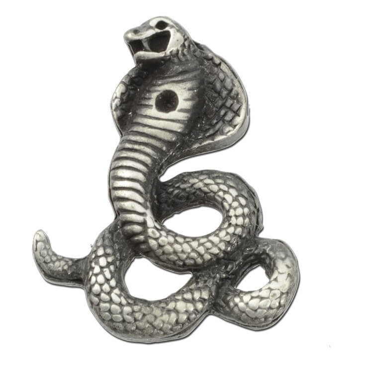 Cobra snake head lapel pin | BikerPins.com
