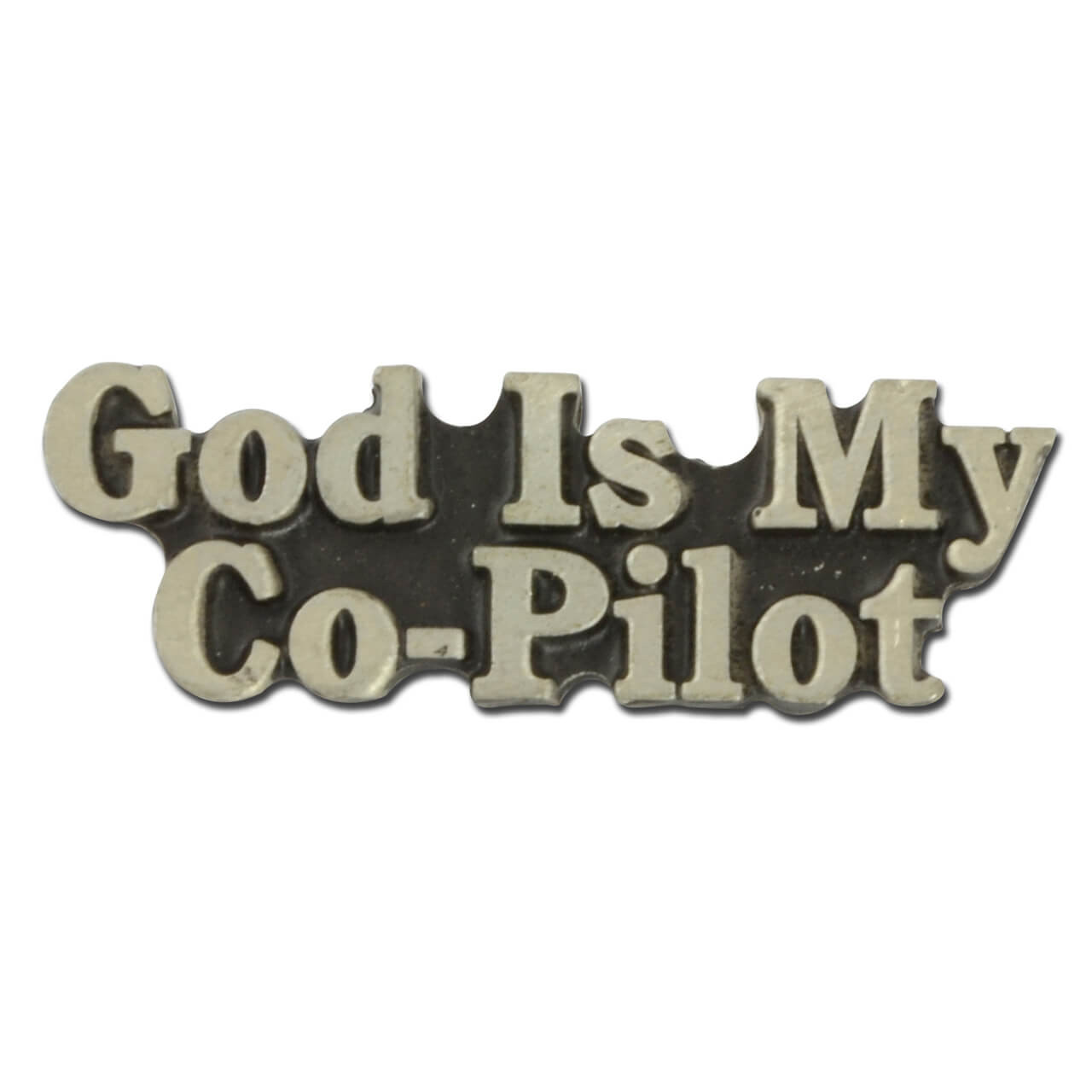 God is my Co-Pilot Christian Lapel Pin | BikerPins.com