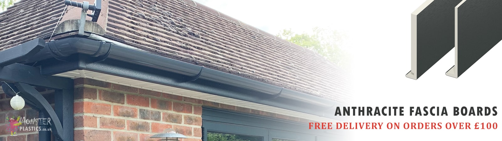 Anthracite Fascia Board | Grey Fascia Board | RAL 7016 | UPVC | Monster ...