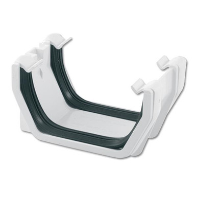 White Square Gutter Union Bracket - Monster Plastics