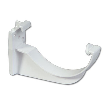 White Half-Round Fascia Bracket