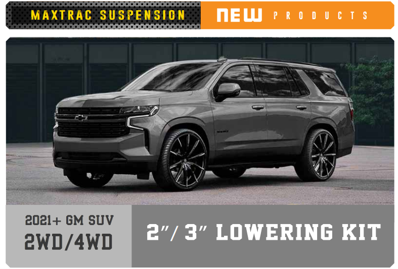 2021-2025 Chevy & GMC SUV Non Active Ride 2/3" Spindle Lowering Kit ...