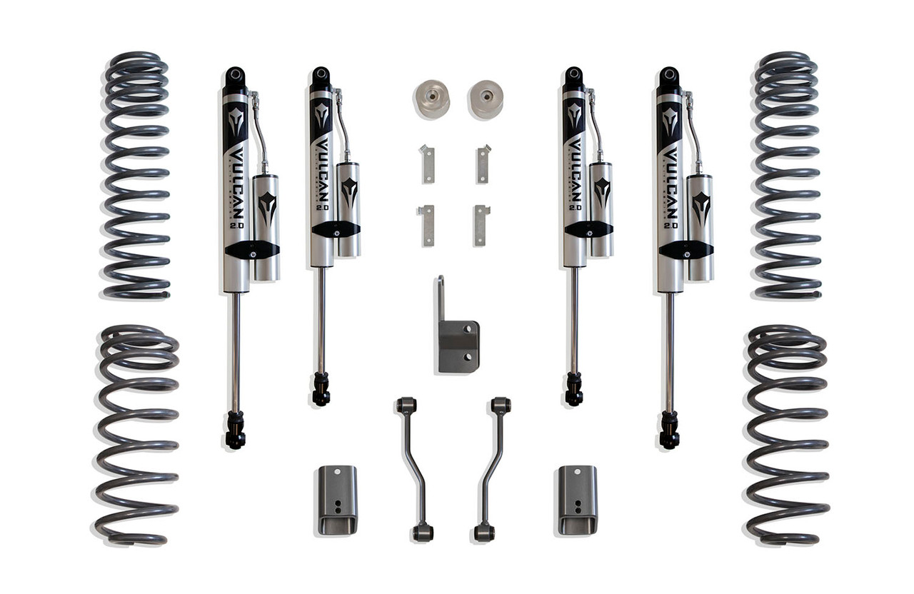 2018-2024 Jeep JL Wrangler 3" Lift Kit W/ Vulcan Resi Shocks - MaxTrac ...